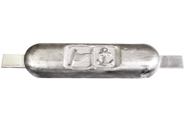 NARROWBOAT ANODES, 4 x Magnesium Anodes 2.5kg Weld On Anode For Barge ...