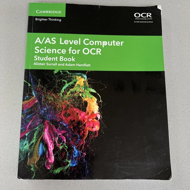 A/AS LEVEL COMPUTER Science for OCR Student Book by Adam Hamflett £25. ...