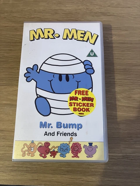 MR MEN - Mr Bump And Friends - VHS With Free Mr Men Sticker Book £4.99 ...