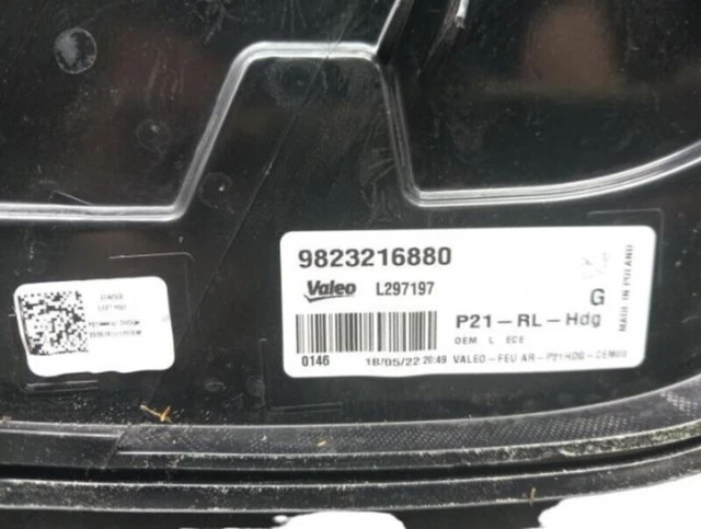 9823216880 ENJOLIVEUR INF feu arriere gauche - pour PEUGEOT 208 2 ...