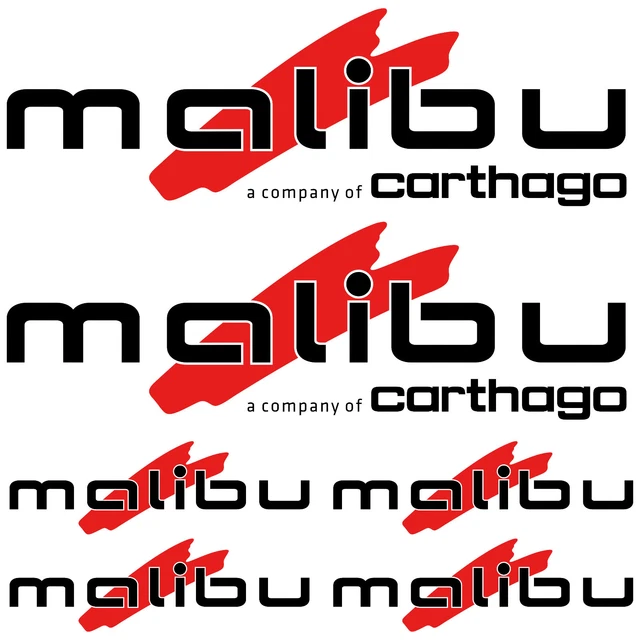 MALIBU XL AUFKLEBER sticker carthago wohnmobil camper wohnwagen 6 ...