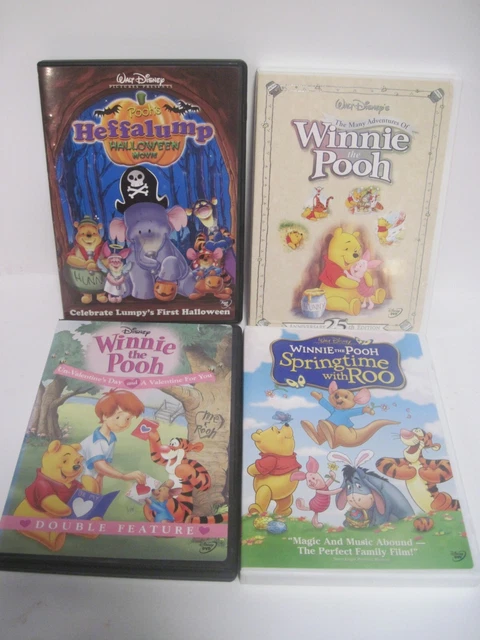 DISNEY WINNIE THE Pooh DVD Lot 4 Heffalump Halloween, Valentines ...