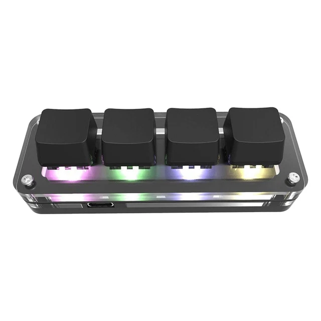 4 KEYS KEYBOARD Programmable Keys Replacement Macro Keypad for ...