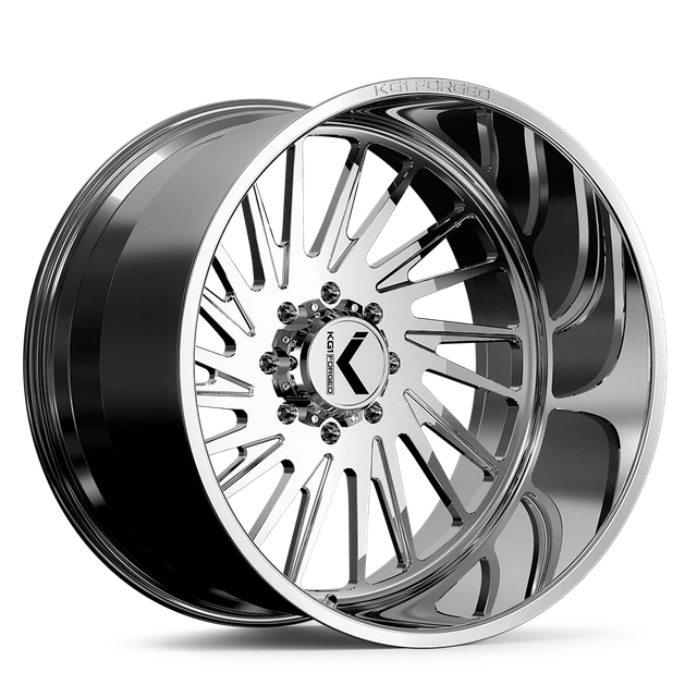 22X12 KG1 FORGED KF038 Javelin Polished LEFT DIRECTIONAL Wheel 8x6.5 ...