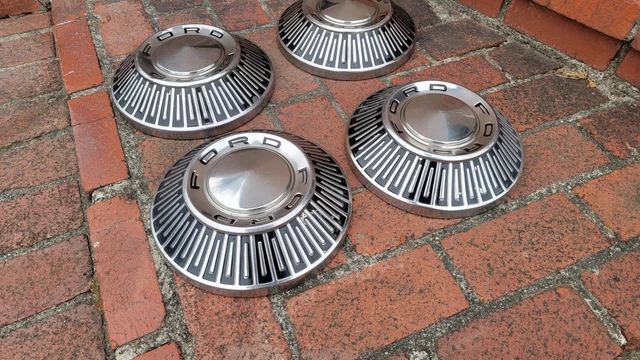 VINTAGE FORD GALAXIE Fairlane Ltd Pickup Truck Hubcaps Wheel Covers ...