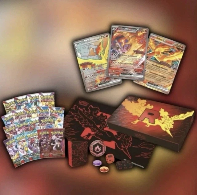 PRESALE POKEMON TEAM Rocket's Moltres ex Ultra Premium Collection UPC £ ...