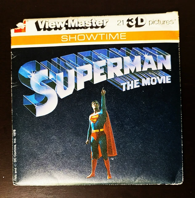 KULT🎬VIEWMASTER 70'S MOVIE🎬CHRISTOPHER Reeve "SUPERMAN I "🎬View-Master ...