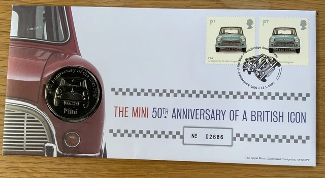 LIMITED EDITION MINI 50th Anniversary Coin Stamp First Day Cover £25.00 ...
