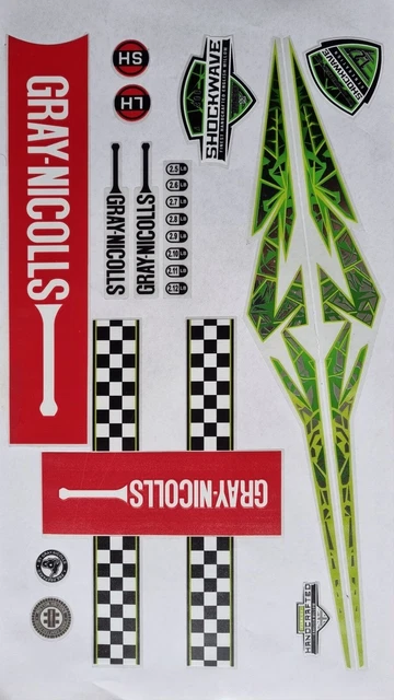 CRICKET BAT STICKER 3d Embossed £9.99 - PicClick UK