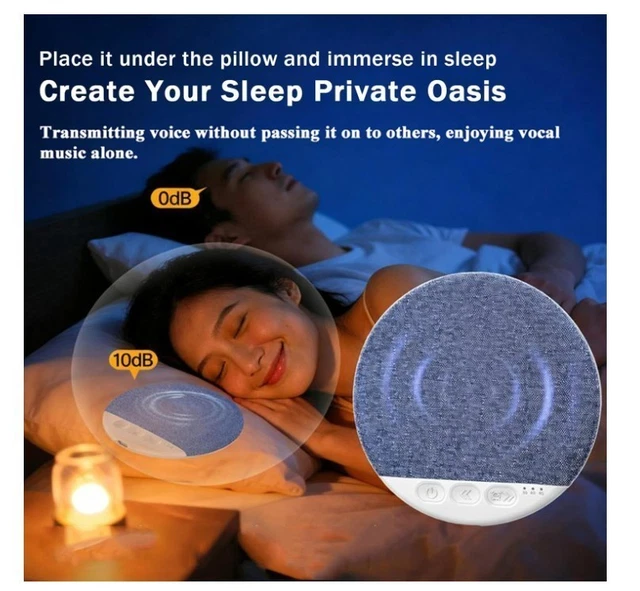 UNDER-PILLOW SPEAKER FOR Sleeping - Portable Wireless Bluetooth Bone ...