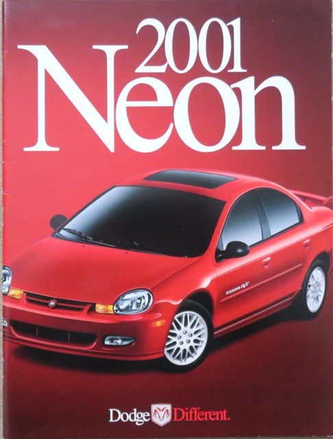 2001 DODGE NEON USA Prospekt Brochure, 26 Seiten EUR 9,95 - PicClick DE