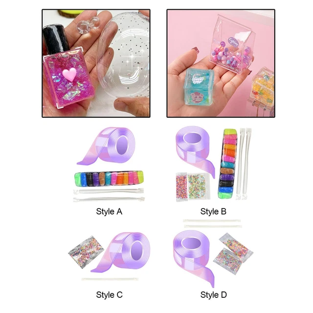 NANO TAPE BUBBLE Kit Double Sided Tapes DIY Craft Kid Removable Party ...