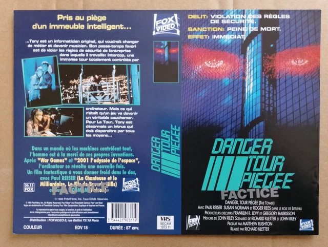 JAQUETTE VHS - Danger Tour Piegee - Vhs Sleeve EUR 5,00 - PicClick FR
