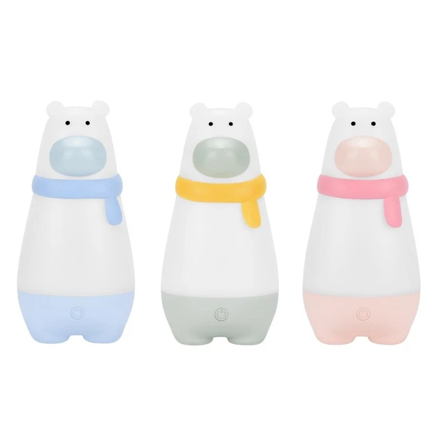 LED BEDSIDE LAMP Color Changing Silicone Rechargeable Night Light for ...