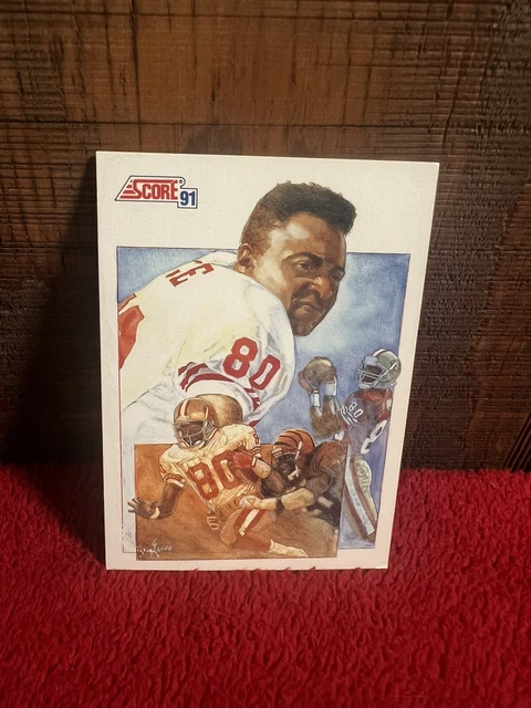 1991 SCORE JERRY Rice #665 The Leader Football Card San Francisco 49ERS ...