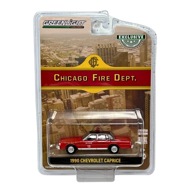 GREENLIGHT CHICAGO FIRE Dept. 1990 Chevrolet Caprice 1:64 Diecast $23. ...