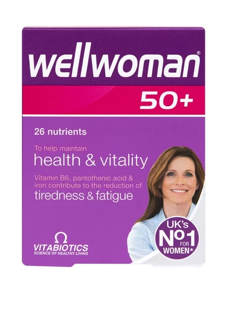 VITABIOTICS WELLWOMAN 50+ Plus Advanced Vitamin Mineral Supplement 30 ...