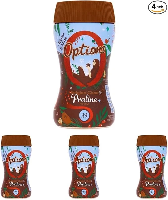 4 INSTANT HOT Chocolate Praline Drinks – Low Calorie, 39 kcal per ...