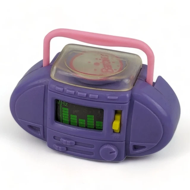 VINTAGE 1994 BARBIE Wind Up Boombox Cd Radio Fun Fixin Mattel Picnic ...