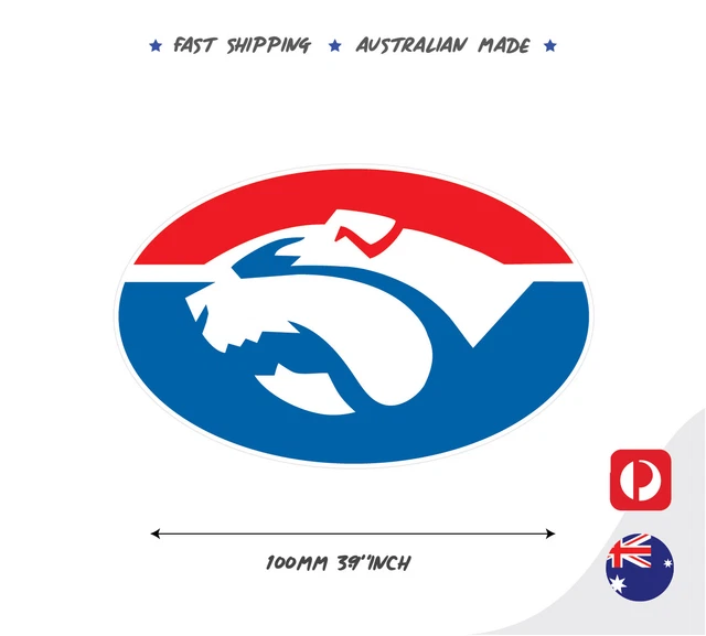 WESTERN BULLDOGS FOOTBALL CLUB AFL AUSSIE RULES STICKER DECAL 2 SIZES ...