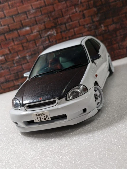 HONDA EK9 CIVIC TypeR 1/24 construite et peinte par Fujimi EUR 220,43 - PicClick FR