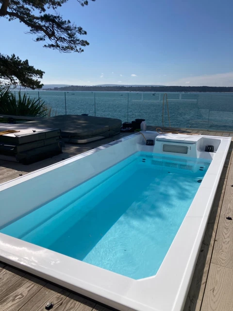 TURBINE 6 SWIM SPA by BESPOKE SWIM SPAS 6m x 2.4m x 1.55m deep Hot Tub ...