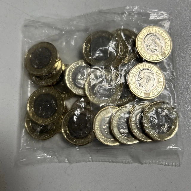2025 KING CHARLES Ill Bee Sealed Bag £1 Coin Full Sealed Bag Of 20 ...