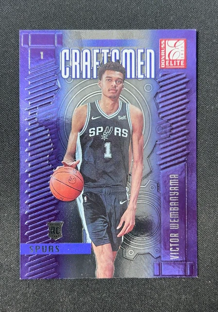 2023-24 PANINI DONRUSS Elite Victor Wembanyama #17 RC recrue artisans ...