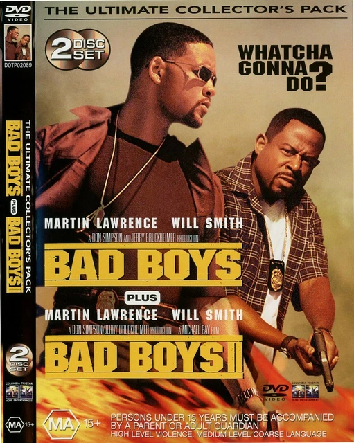 BAD BOYS + Bad Boys II DVD (Region 4) The Ultimate Collector's Pack ...