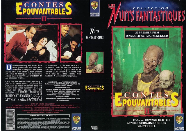 JAQUETTE VHS (SPECIMEN SLEEVE) CONTES EPOUVANTABLES Howard DEUTCH ...