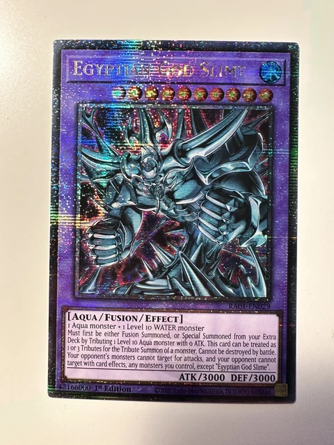 RA01-EN029 EGYPTIAN GOD Slime Quarter Century Secret Rare 1st Edition YuGiOh EUR 15,73 - PicClick IT