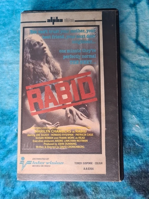 RABID. VHS PRE Cert Horror. Marilyn Chambers.Alpha Video. £29.96 ...