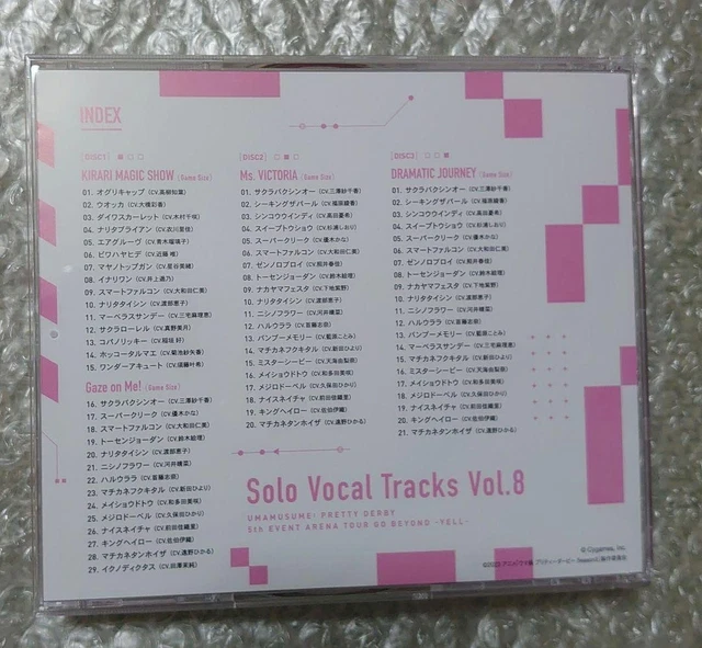 UMA MUSUME PRETTY Derby Solo Vocal Tracks Vol.8 MB £46.87 - PicClick UK