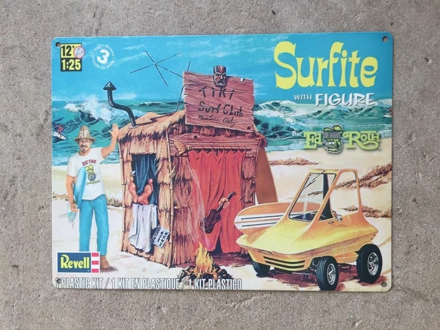 REVELL MONOGRAM ED Roth Surfite Surf Surfer Model Kit Vintage Poster ...