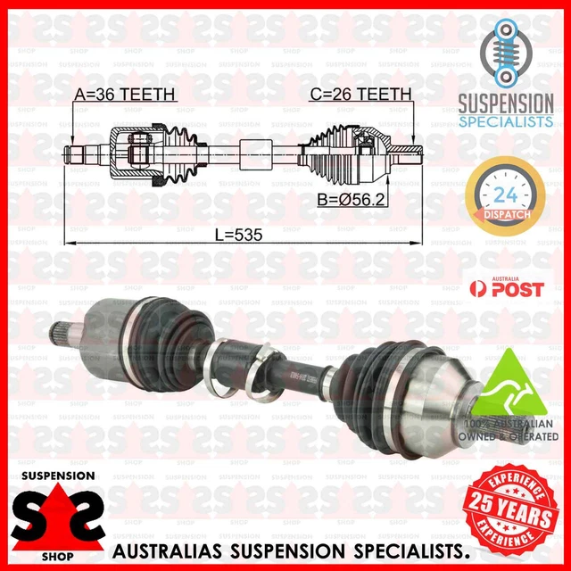 FRONT AXLE LEFT Drive Shaft Suit VOLVO Xc90 I (275) D5 AWD XC90 I (275) EUR 170,81 - PicClick FR