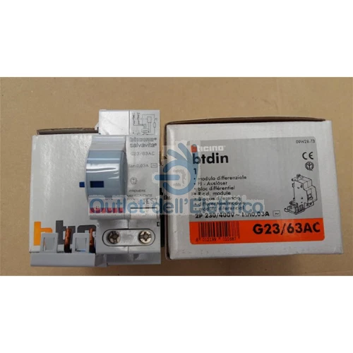 BTICINO BLOC DIFFÉRENTIEL AC2P 40-63A 30MA 0,03A G23/63ac Disjoncteur ...