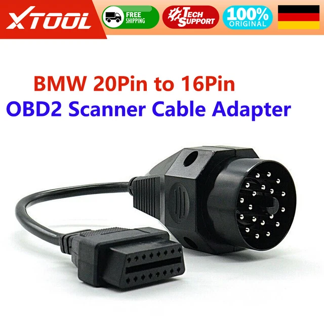 FÜR BMW E36 E46 E38 E39 E53 OBD2 DIAGNOSE SCANNER ADAPTER Stecker 20 PIN Kabel EUR 8,49 ...