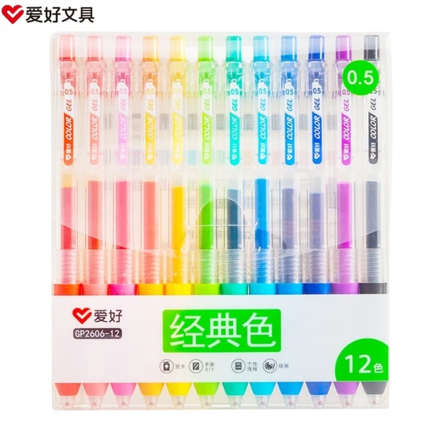 RETRACTABLE FINE POINT Gel Pens Ink Pens Rollerball Pens for Writing ...
