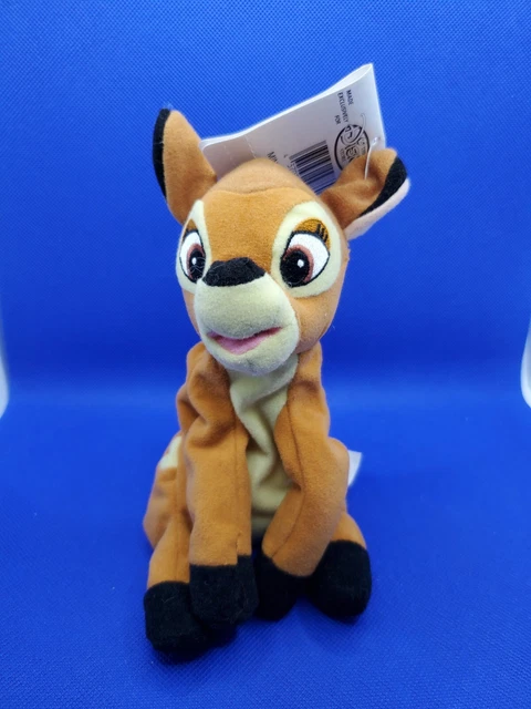 THE DISNEY STORE Mini Bambi Deer 8" Plush Bean Bag Toy New With Tag ...