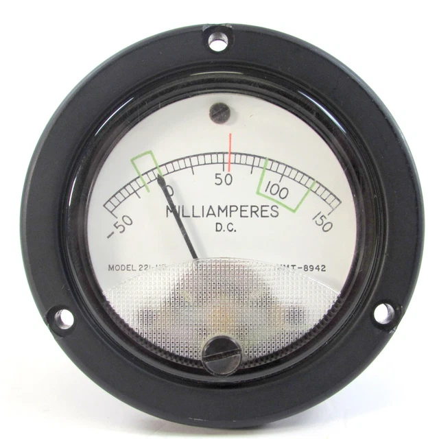 METERMOD INSTRUMENTS MMI8942 DC Ammeter 221-HR -50ma to 150ma 6625-00 ...