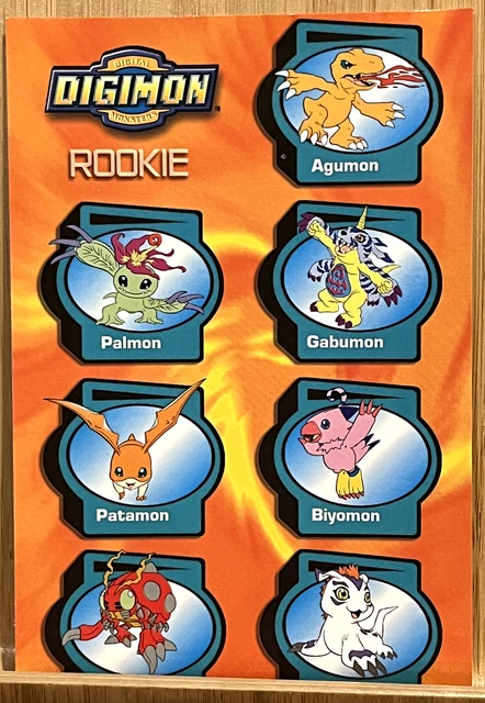 PANINI DIGIMON DIGITAL monsters photocard #53 Digimon Rookie orange ...