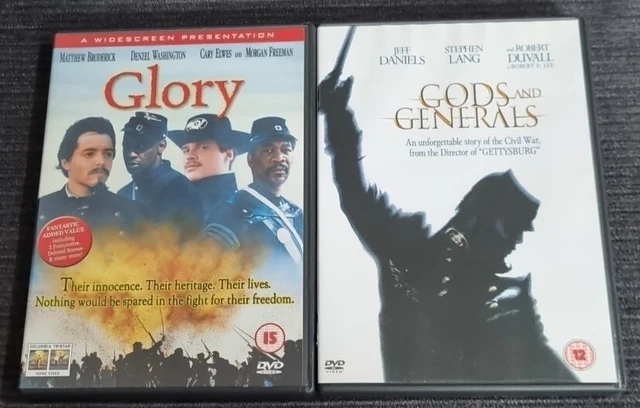 GLORY + GODS and Generals. 2x DVD. American Civil War Classic Movie ...