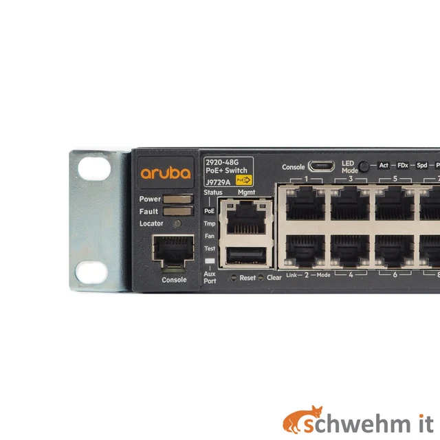 J9836A HPE ARUBA 2920-48G-PoE+ switch 740 W (J9836A) EUR 589,00 ...