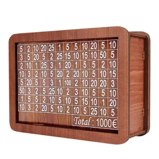 HUCHA DE MADERA para NiñOs Adultos, Hucha con Contador, Lata para ...