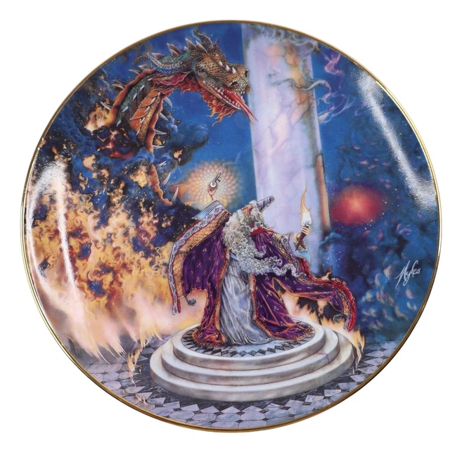 VINTAGE ROYAL DOULTON The Dragon Master Fantasy Art Plate £11.16 ...