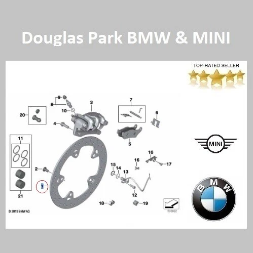 BMW MOTORRAD GENUINE Rear Brake Disc. K08-C400 GT K09-C400 X ...