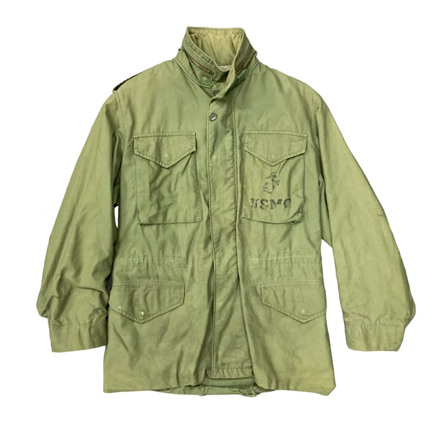US ARMY M65 Field Jacket USMC Marine Corps OG107 Vietnam War Uniform S ...