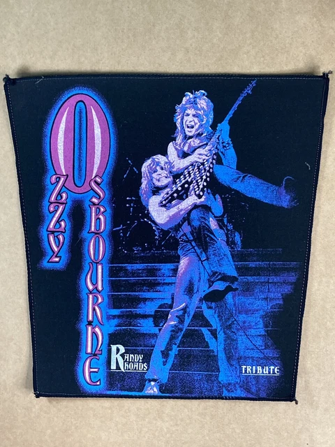 OZZY OSBOURNE VINTAGE Patch - Randy Rhoads,lp,T-shirt,pin,iron Maiden ...