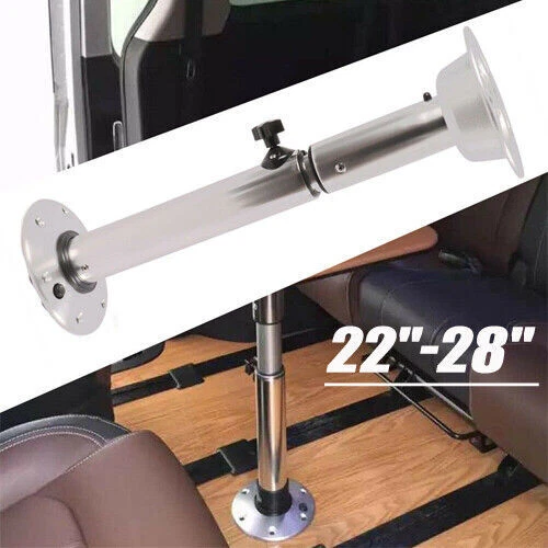 ADJUSTABLE TABLE PEDESTAL Telescopic Furniture Leg Stand Base For RV ...