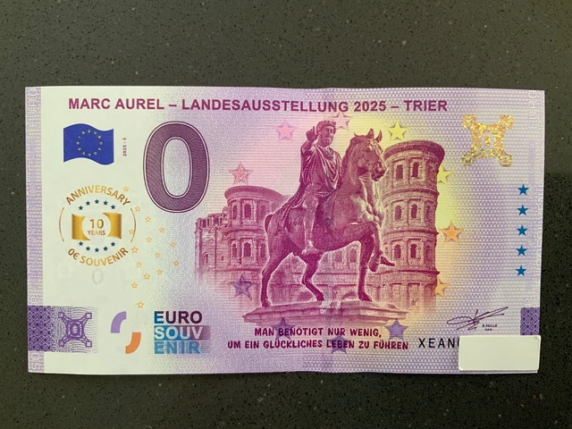 ANNIVERSARY-NULL-0-EURO-SOUVENIR-SCHEIN 2025-5 # Marc Aurel - 2025 ...